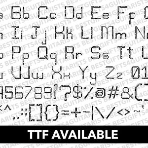 Circuit Font SVG, Black Circuit Letters PNG, Black Circuit Numbers ...