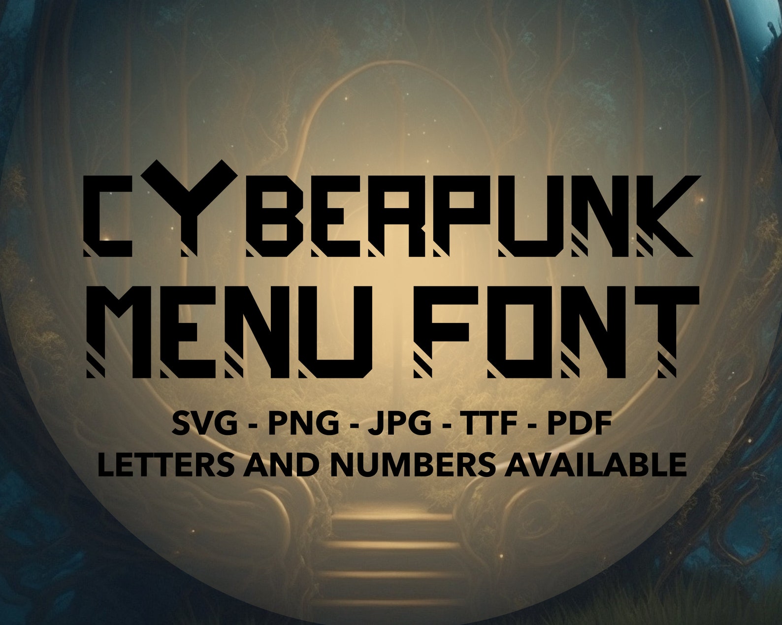 Cyberpunk Menu Font SVG, Cyberpunk Font for Cricut, Cyberpunk Font SVG ...
