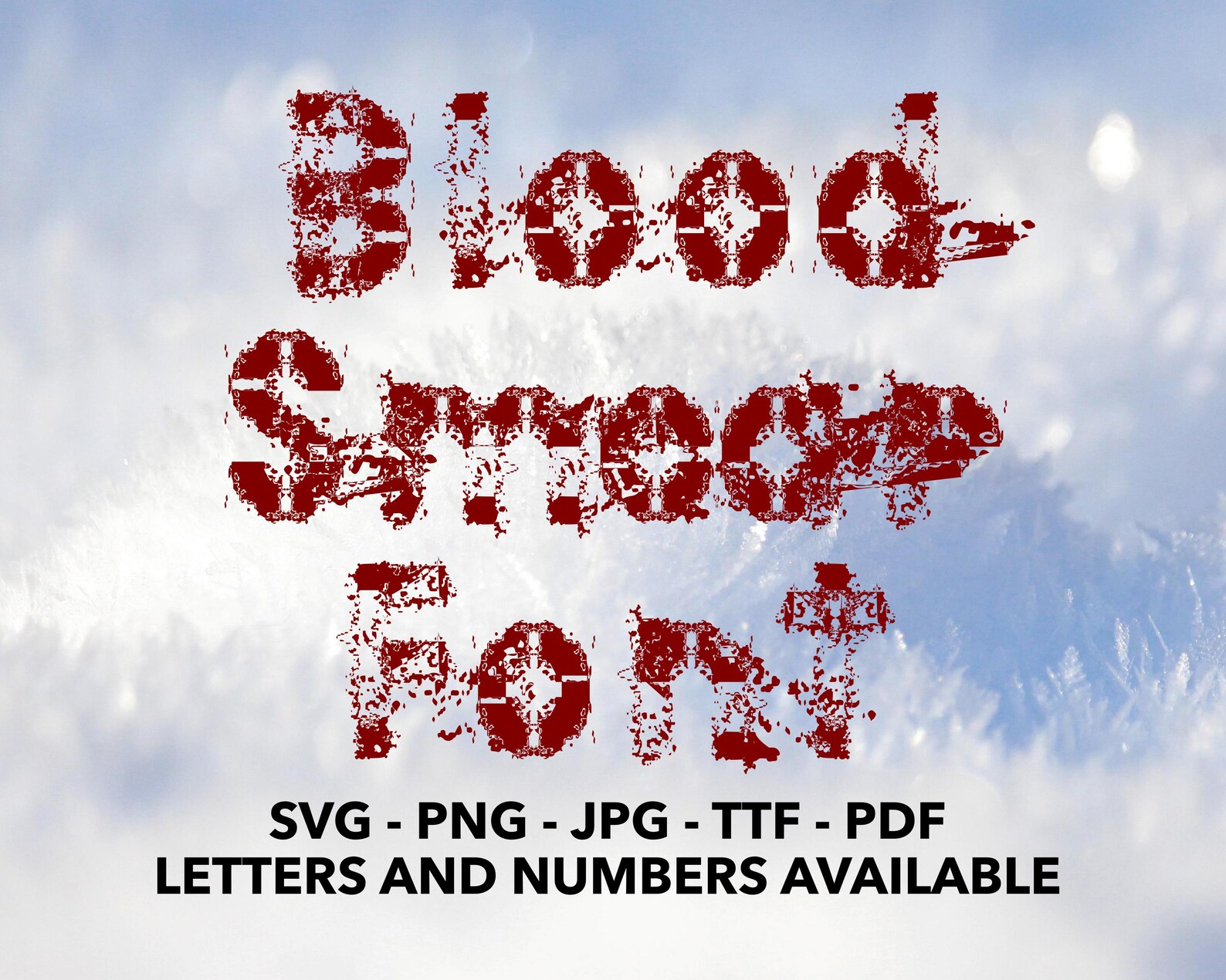 Blood Font SVG, Blood Alphabet SVG, Horror Font for Cricut Svg, Ttf ...