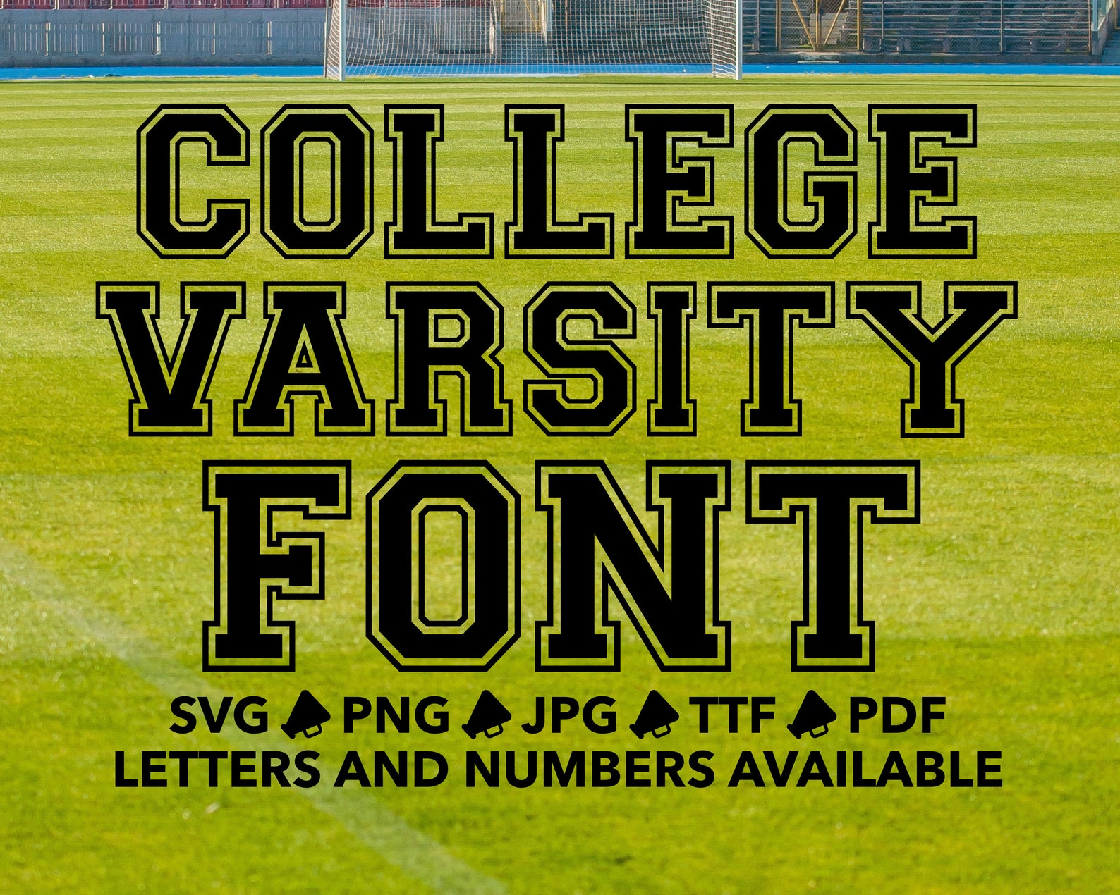 College Varsity Font SVG, Varsity Font for Cricut, College Font SVG ...