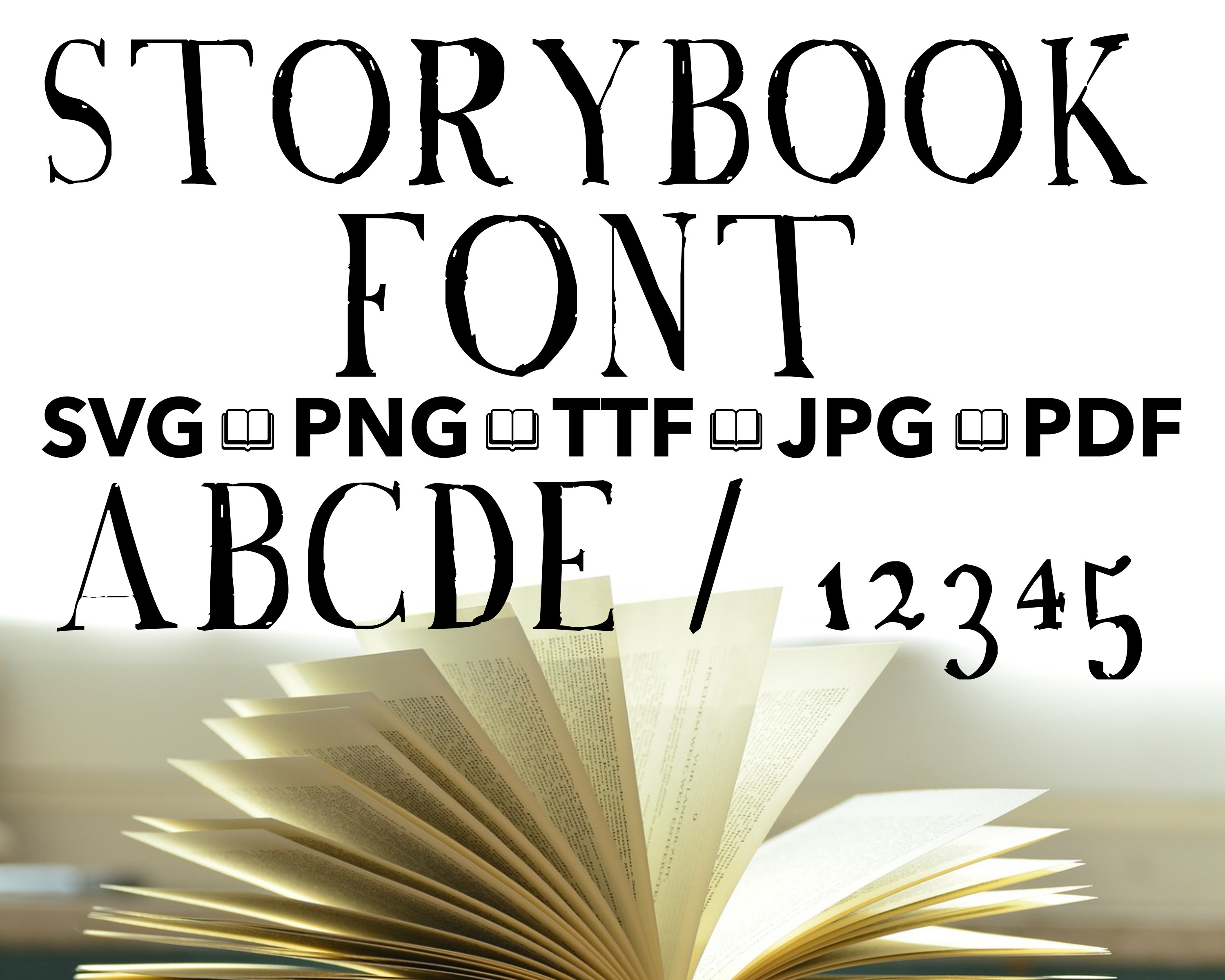 Storybook Font SVG Storybook Font TTF Old Typewriter Font - Etsy New Zealand