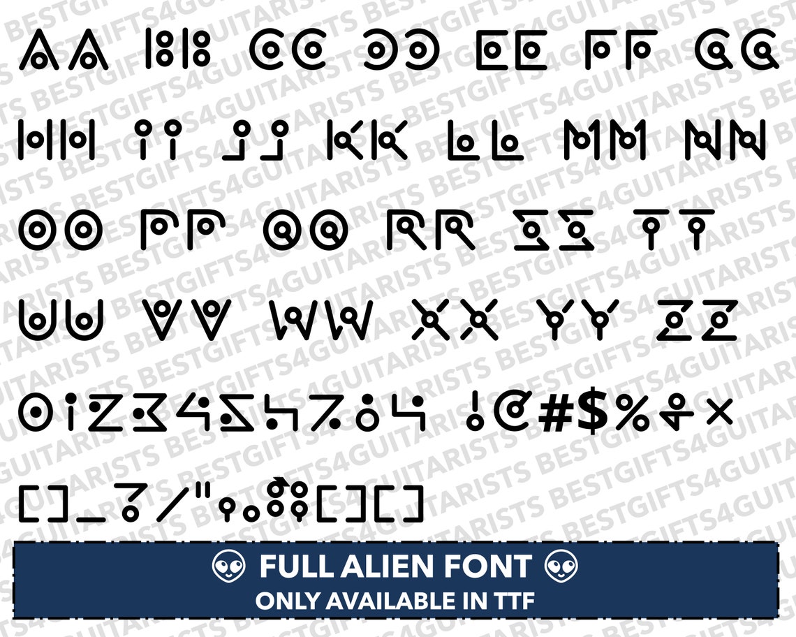 Alien Font 2 SVG, Alien Font 2 TTF, Alien Letters Svg, Png, Jpg, Ttf ...
