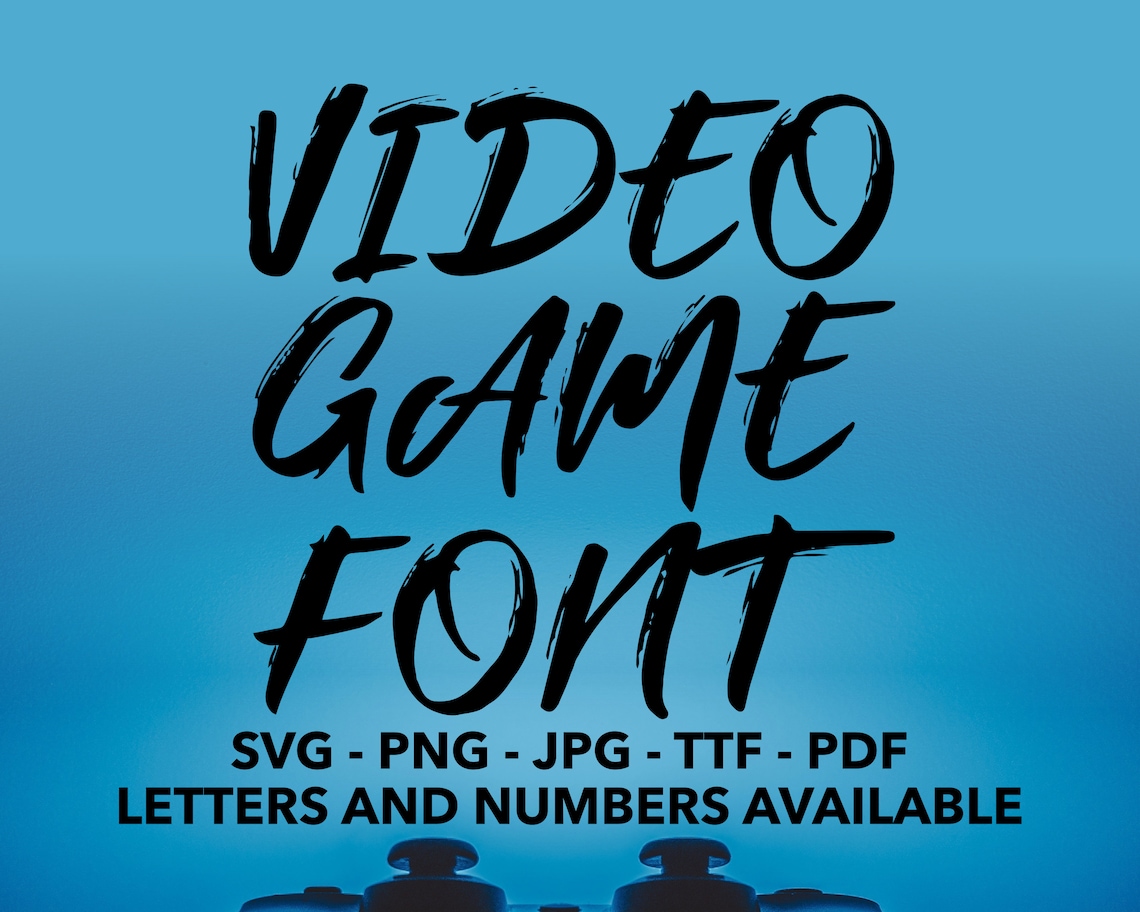 Video Game Font SVG, Video Game Font for Cricut, Video Game Font SVG ...