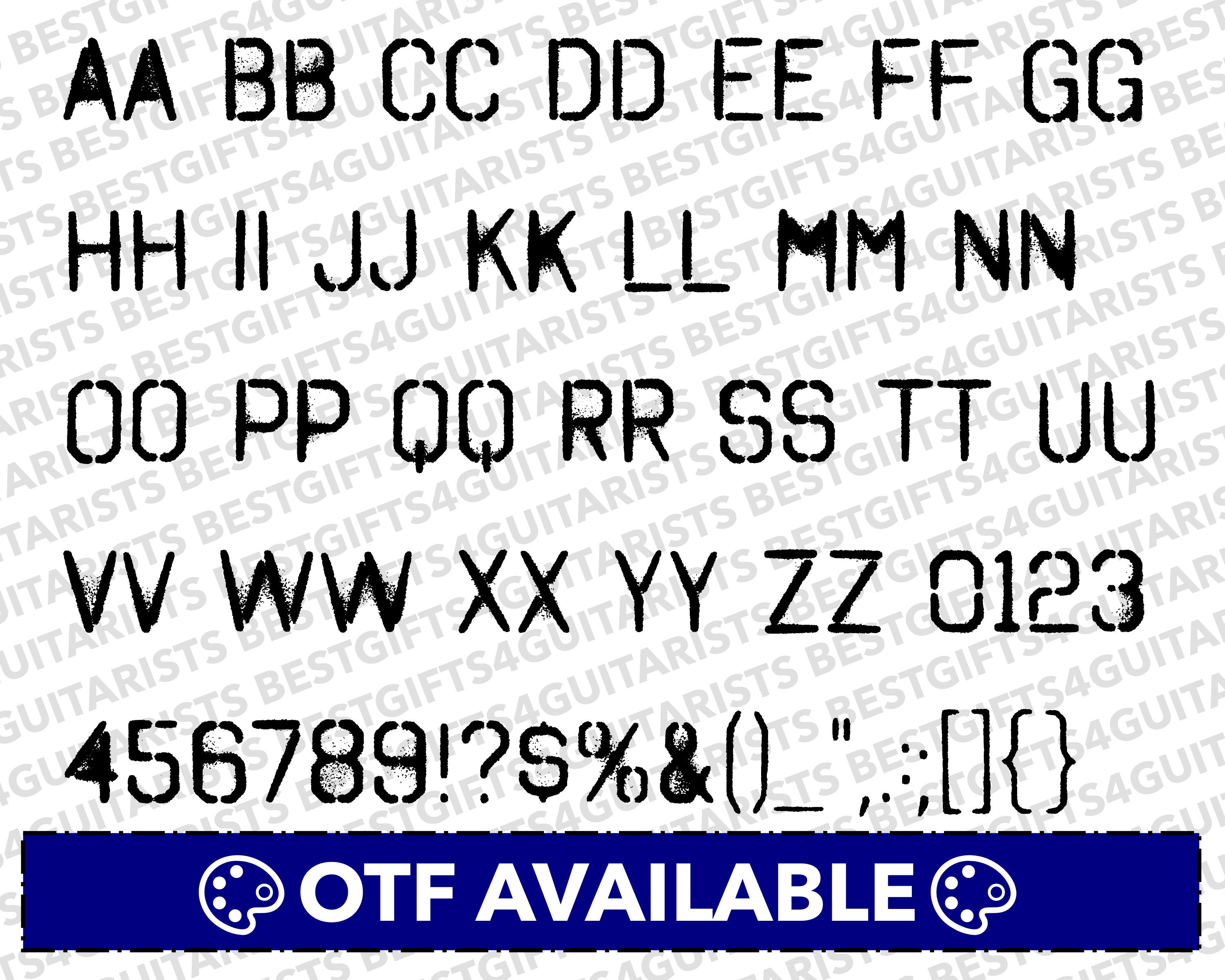 Distressed Font SVG, Distressed Spray Paint Font OTF, Distressed ...