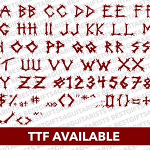 Horror Scratch Font SVG, Horror Font for Cricut, Horror Font SVG, PNG ...