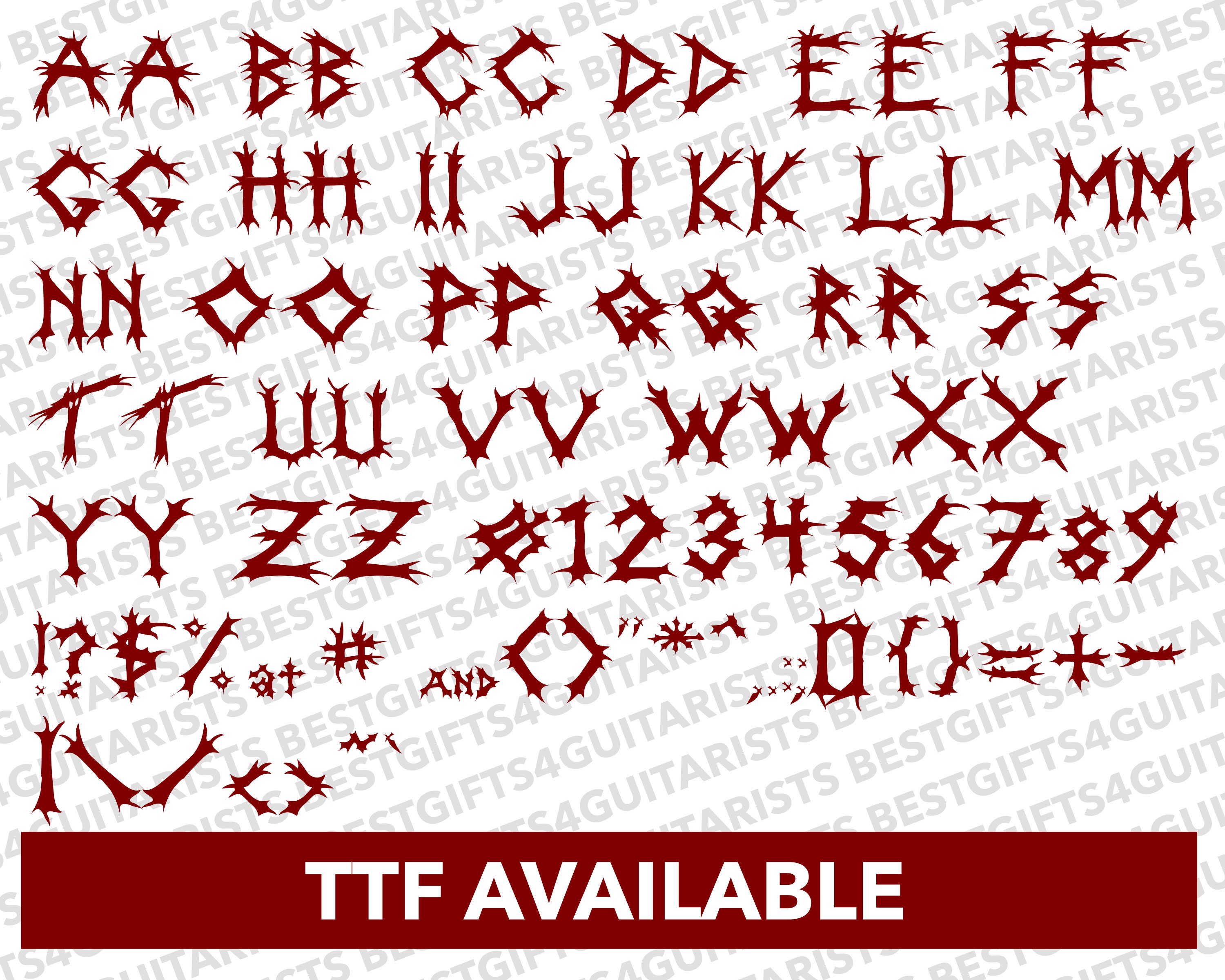 Horror Scratch Font SVG, Horror Font for Cricut, Horror Font SVG, PNG ...