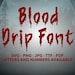 Blood Font SVG, Blood Alphabet SVG, Horror Font for Cricut Svg, Ttf ...