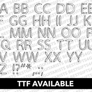 Hot Dog Font SVG - Hot Dog Font PNG - Hot Dog Font Clip Art - Hot Dog ...