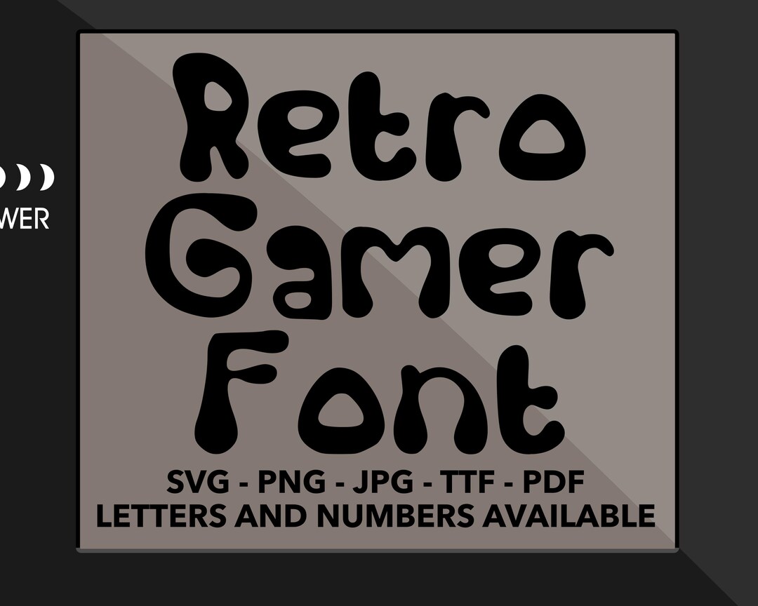 Retro Gamer Font SVG, Retro Font for Cricut, Retro Font SVG, PNG, Jpg ...