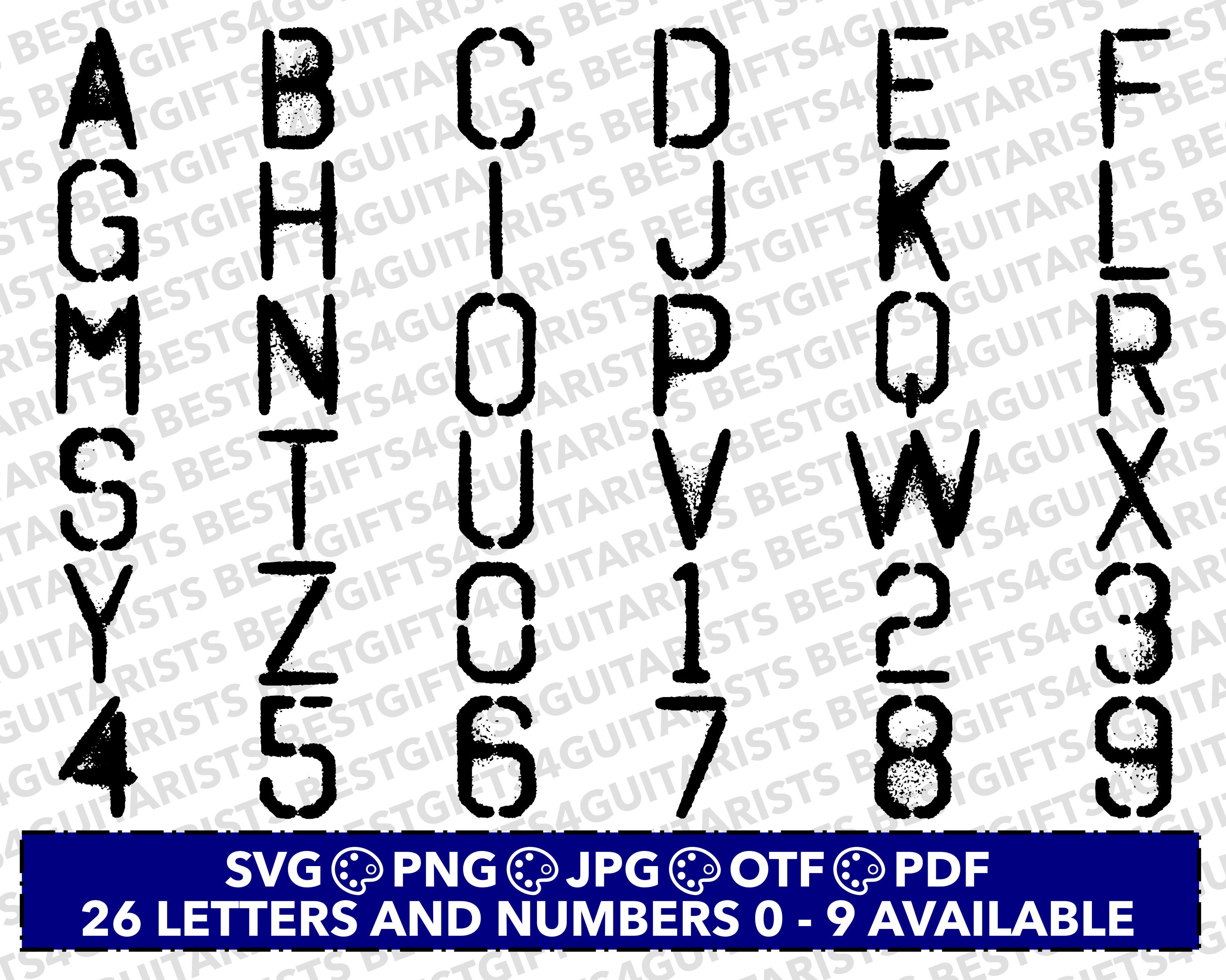 Distressed Font SVG, Distressed Spray Paint Font OTF, Distressed ...