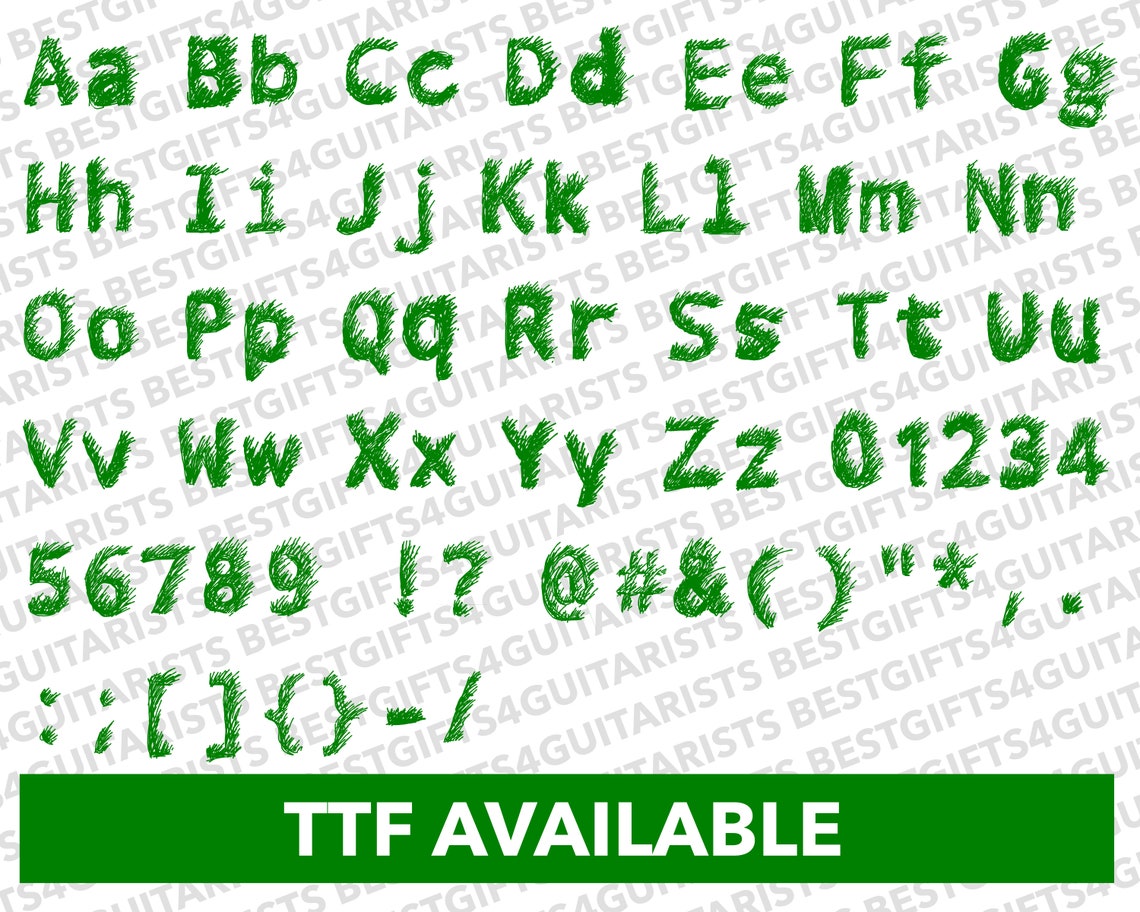 Grass Font SVG, Grass Font for Cricut, Grass Font SVG, PNG, Jpg, Ttf ...