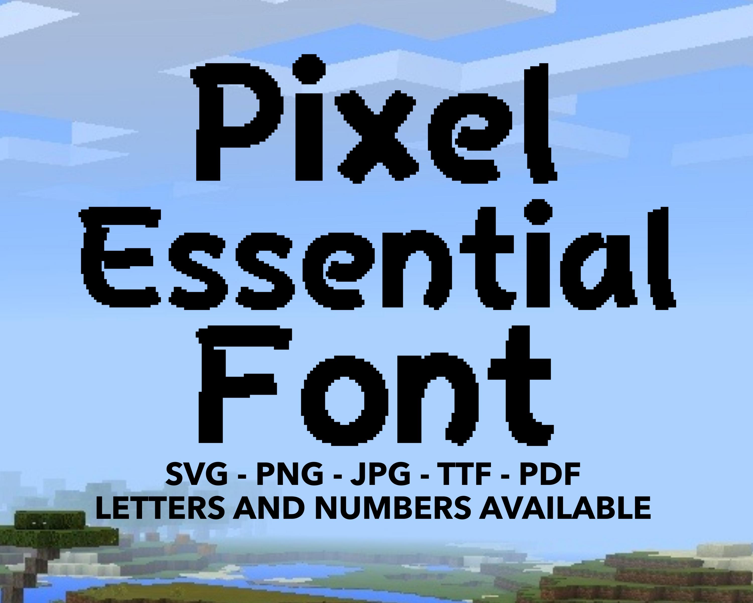 Gamer Font SVG, Pixel Font for Cricut, Pixel Font SVG, PNG, Jpg, Ttf ...