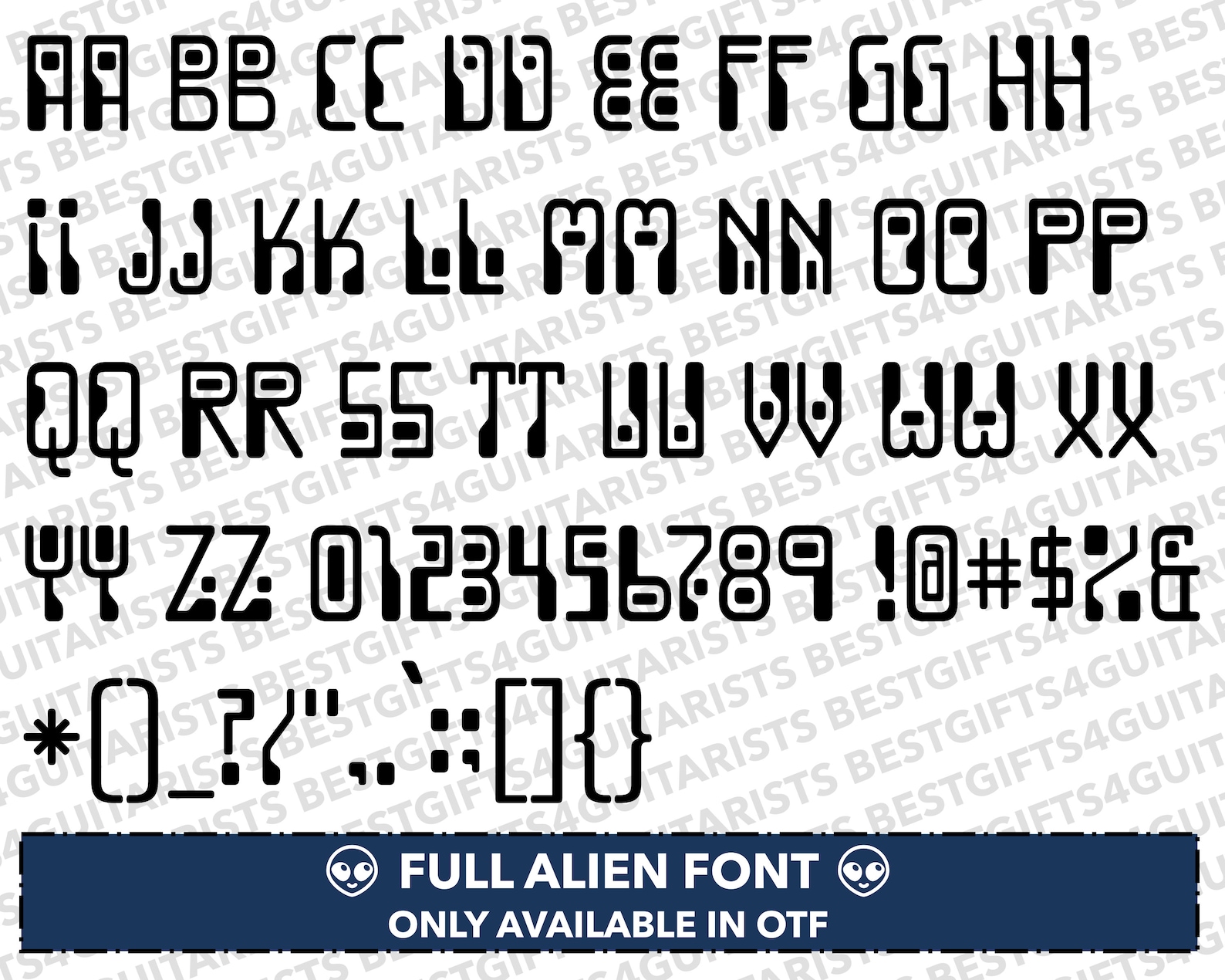 Alien Font 3 SVG, Alien Font 3 TTF, Alien Letters Svg, Png, Jpg, Ttf ...