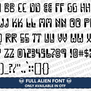Alien Font 3 SVG, Alien Font 3 TTF, Alien Letters Svg, Png, Jpg, Ttf ...
