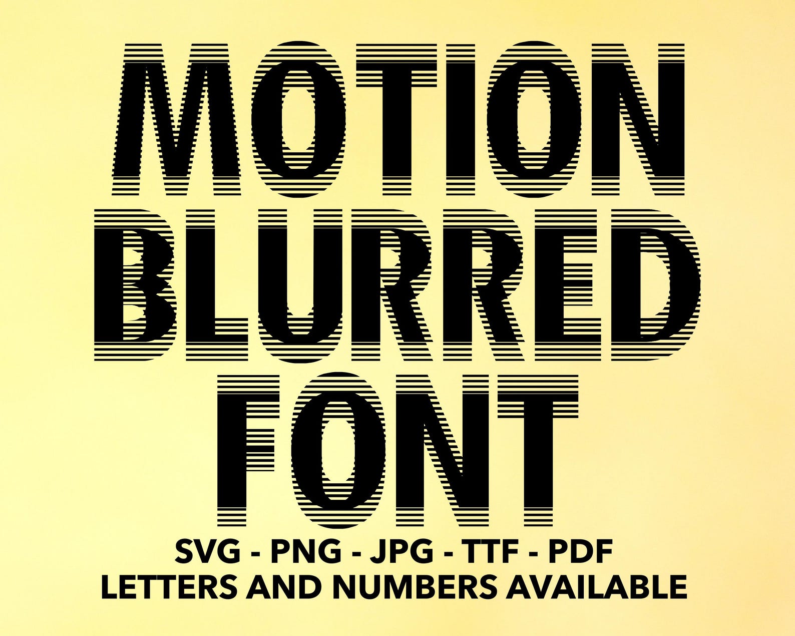 Motion Blur Font SVG, Motion Blurred Font, Motion Blur Font, Motion ...