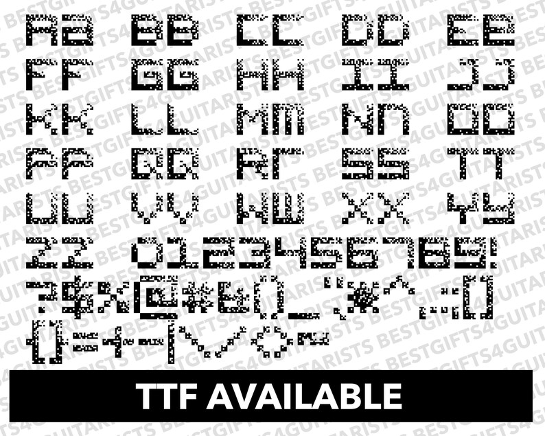 Pixel Hacker Font SVG, Pixel Font for Cricut, Pixel Font SVG, PNG, Jpg ...