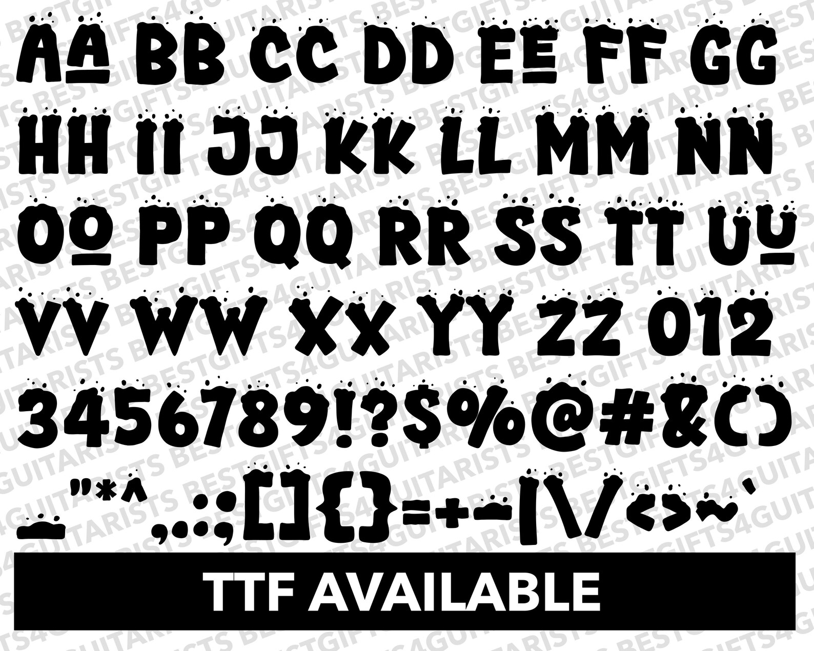 Snowing Font SVG, Snow Cap Font TTF, Icy Font, Icey Font, Ice Font Svg ...