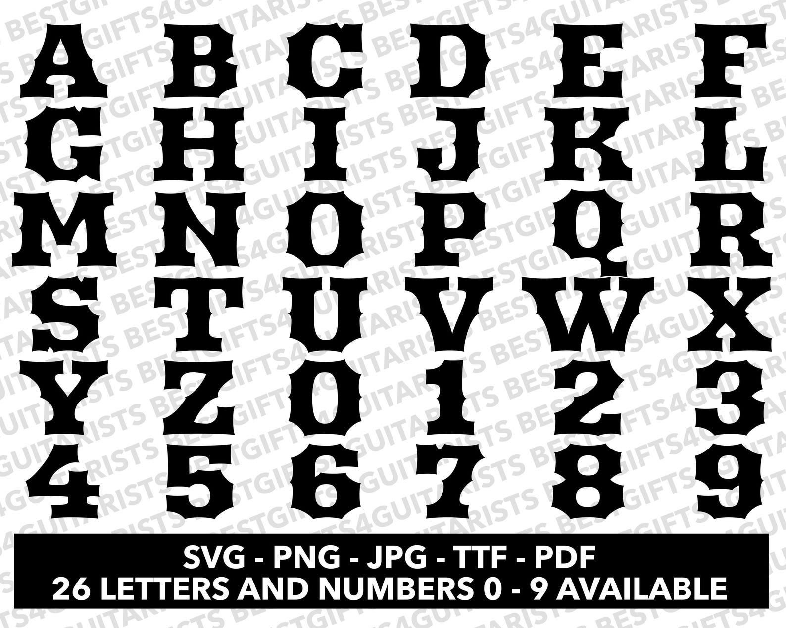 Cowboy Font SVG, Distressed Font for Cricut, Western Font SVG, PNG, Jpg ...