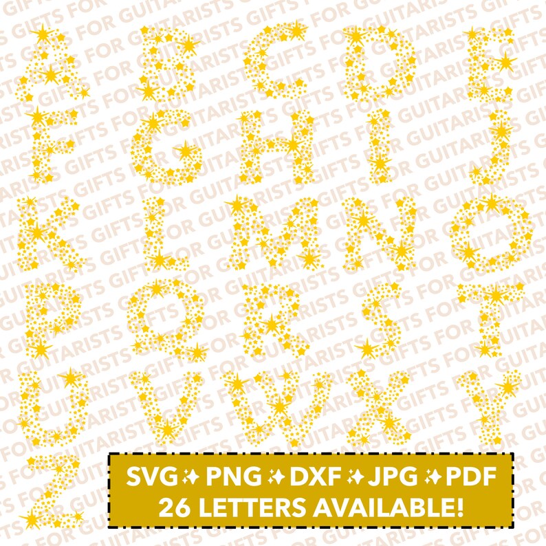 Sparkle Font SVG Sparkle Star Font PNG Star Font Clip Art Sparkle ...
