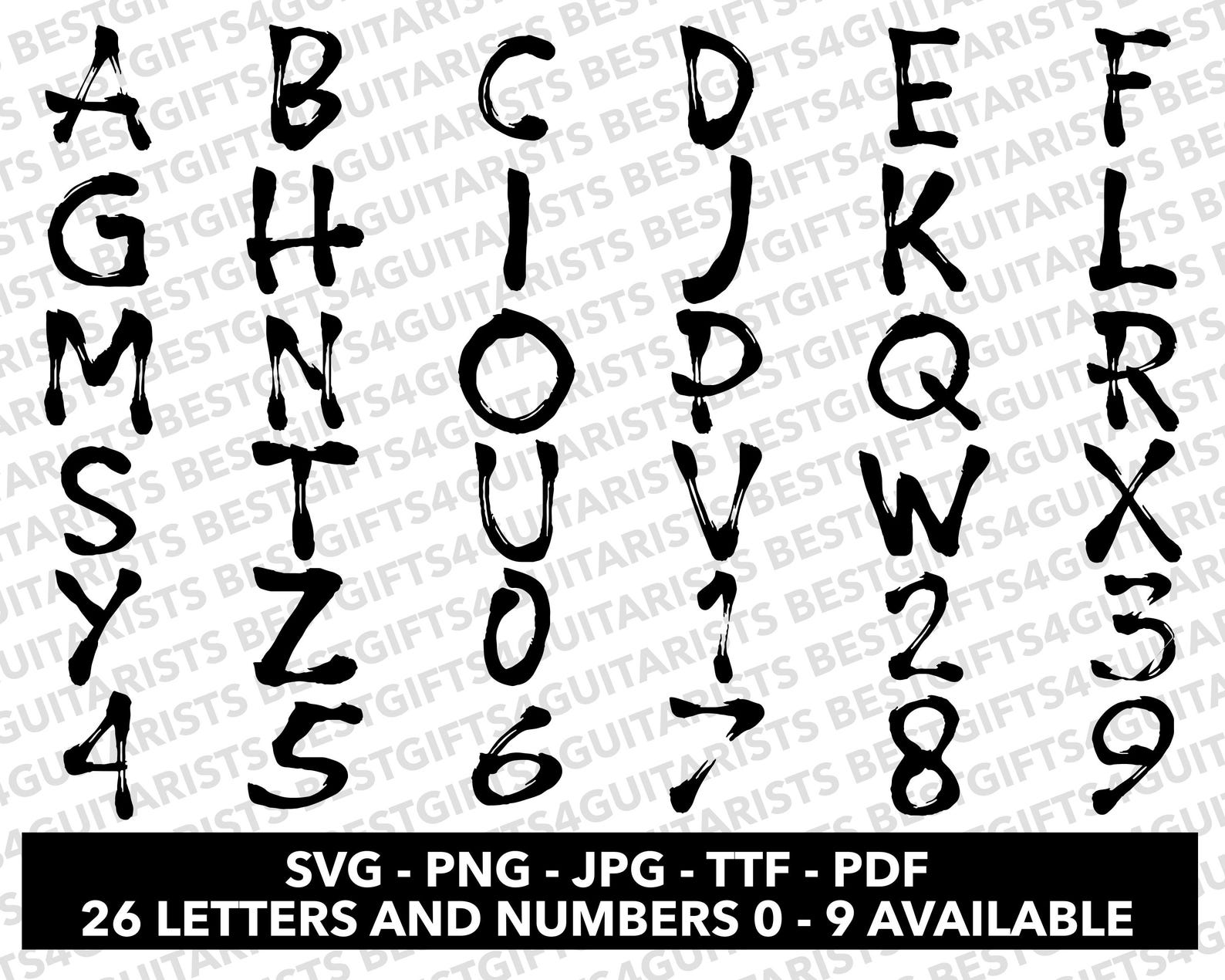 Gamer Font SVG, Brush Font for Cricut, Gamer Font SVG, PNG, Jpg, Ttf ...
