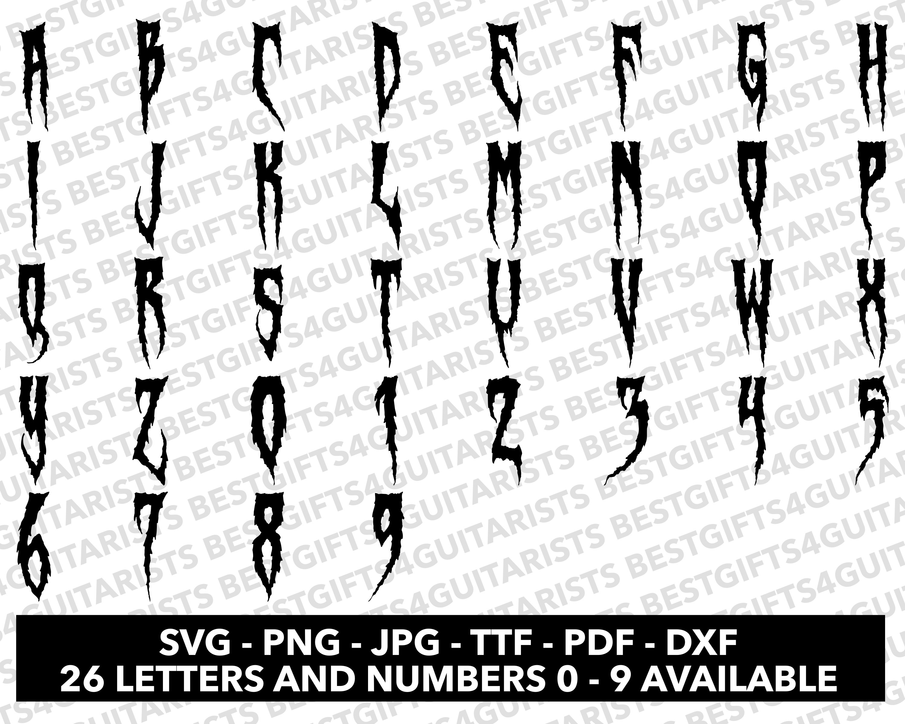 Horror Font SVG, Horror Font for Cricut, Horror Font SVG, PNG, Jpg, Ttf ...