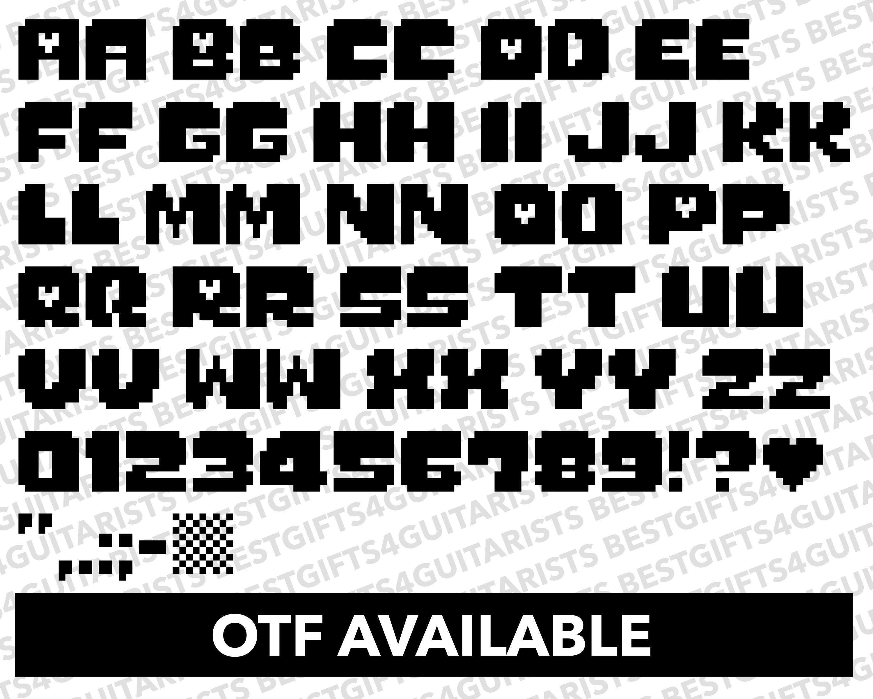 Pixel Font SVG, Pixel Font for Cricut, Pixel Font SVG, PNG, Jpg, Otf ...