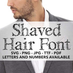 Hair Font SVG, Hair Font for Cricut, Hair Font SVG, PNG, Jpg, Ttf, Pdf ...