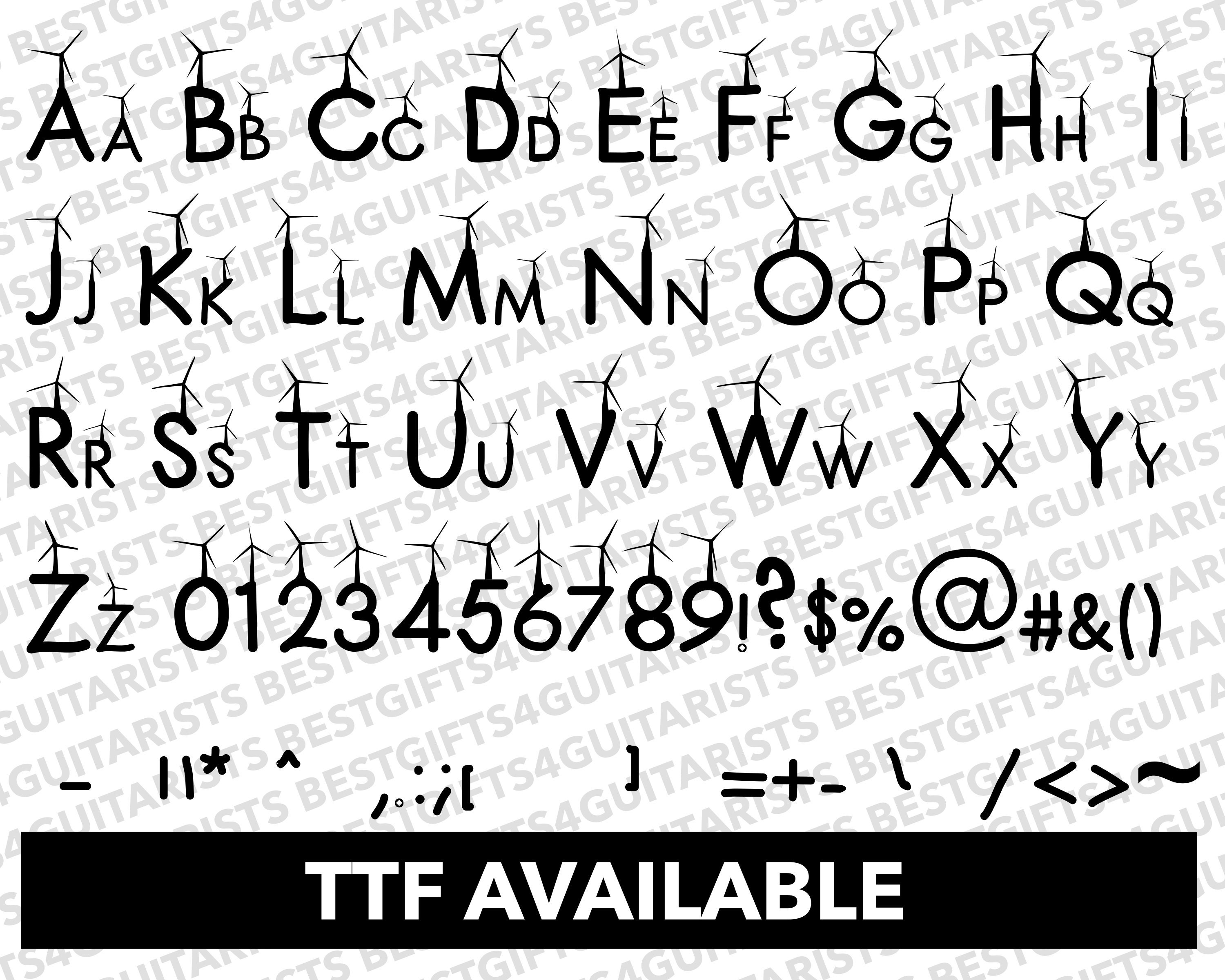 Turbine Font SVG, Turbine Font for Cricut, Wind Turbine Font SVG, PNG ...