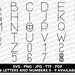 Eye Care Font SVG, Optometrist Font for Cricut, Eye Font SVG, PNG, Jpg ...
