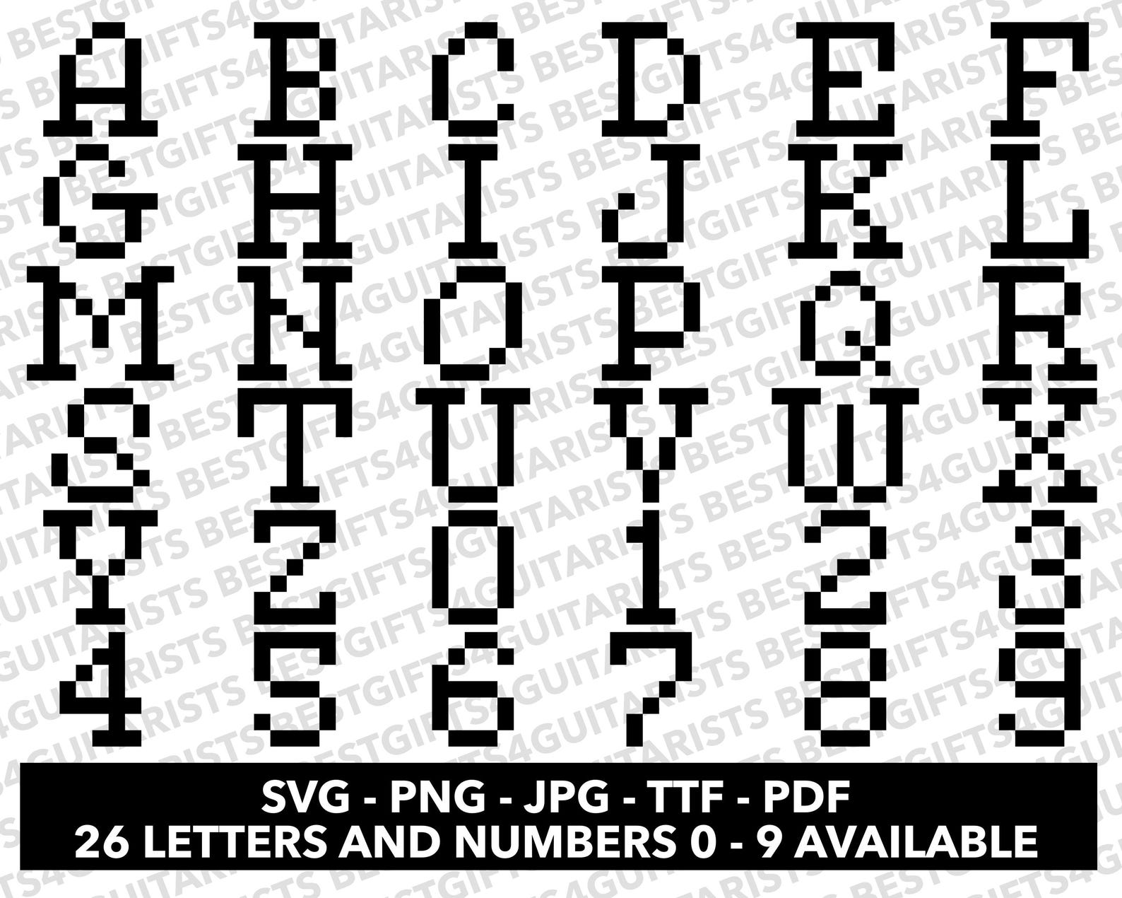 Fantasy Pixel Font SVG, Pixel Font for Cricut, Pixel Font SVG, PNG, Jpg ...