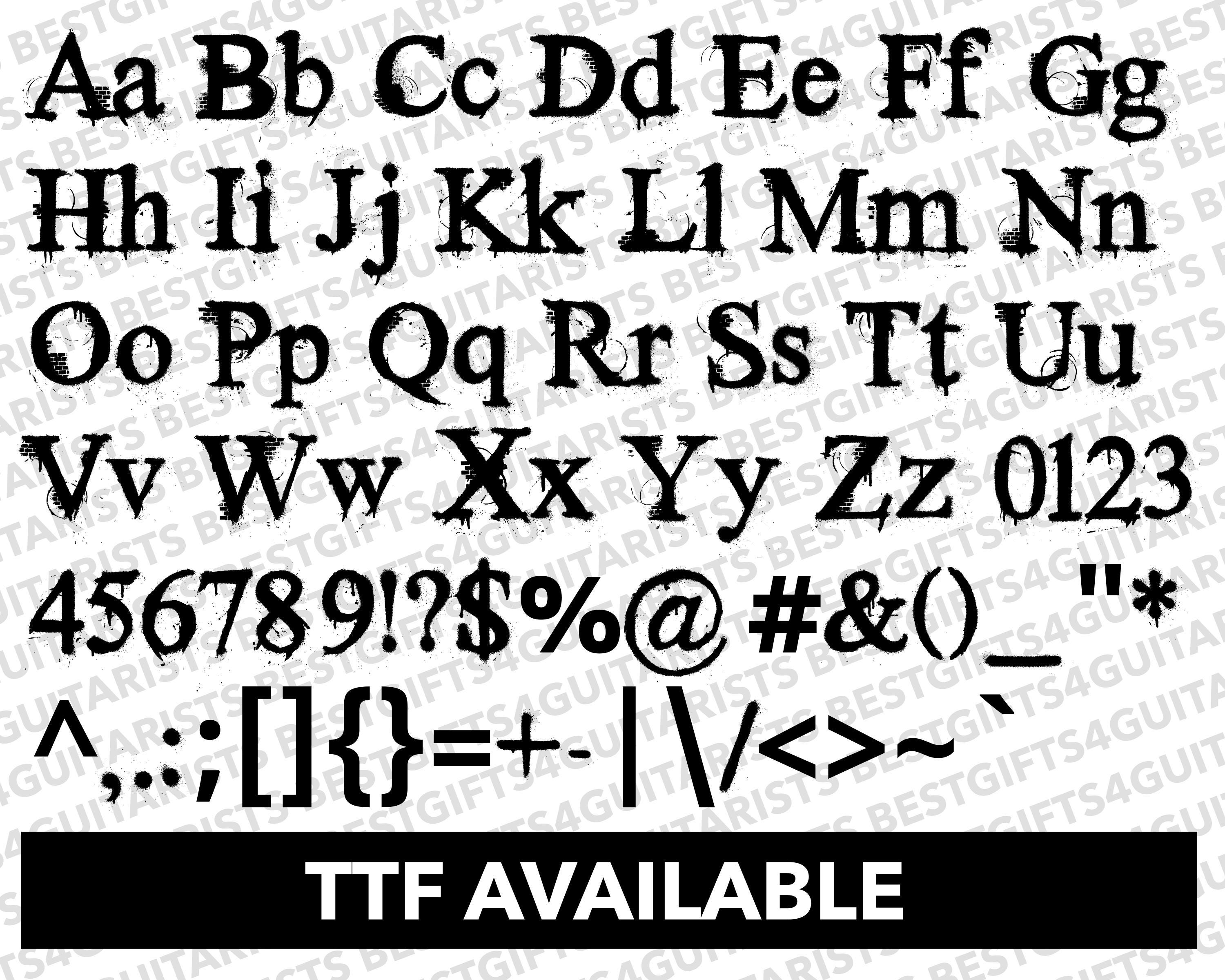 Distressed Font SVG, Distressed Font for Cricut, Distressed Font SVG ...