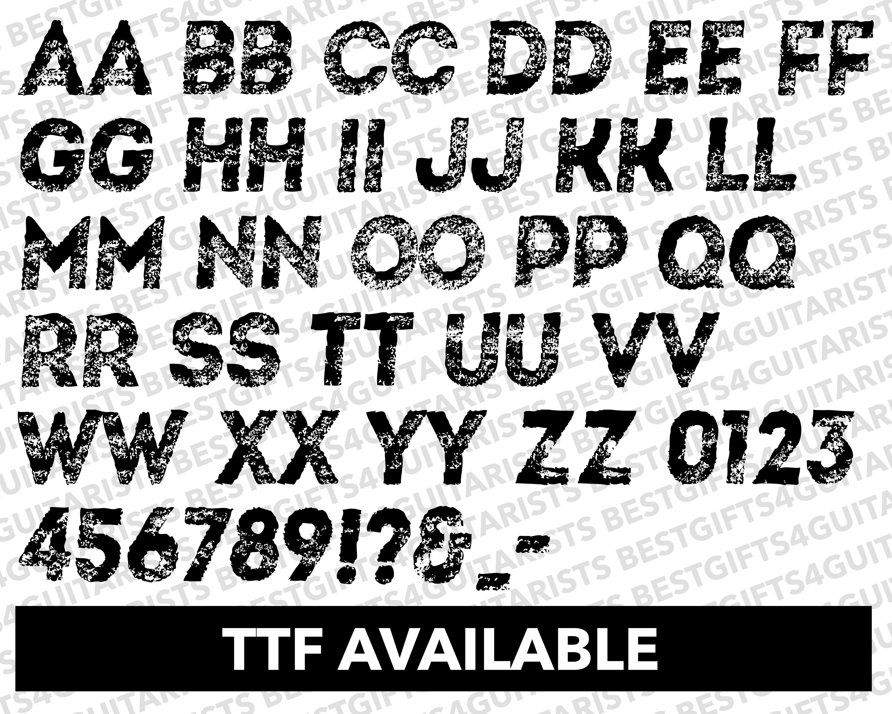 Distressed Font SVG, Distressed Stamp Font, Distressed Font SVG, PNG ...