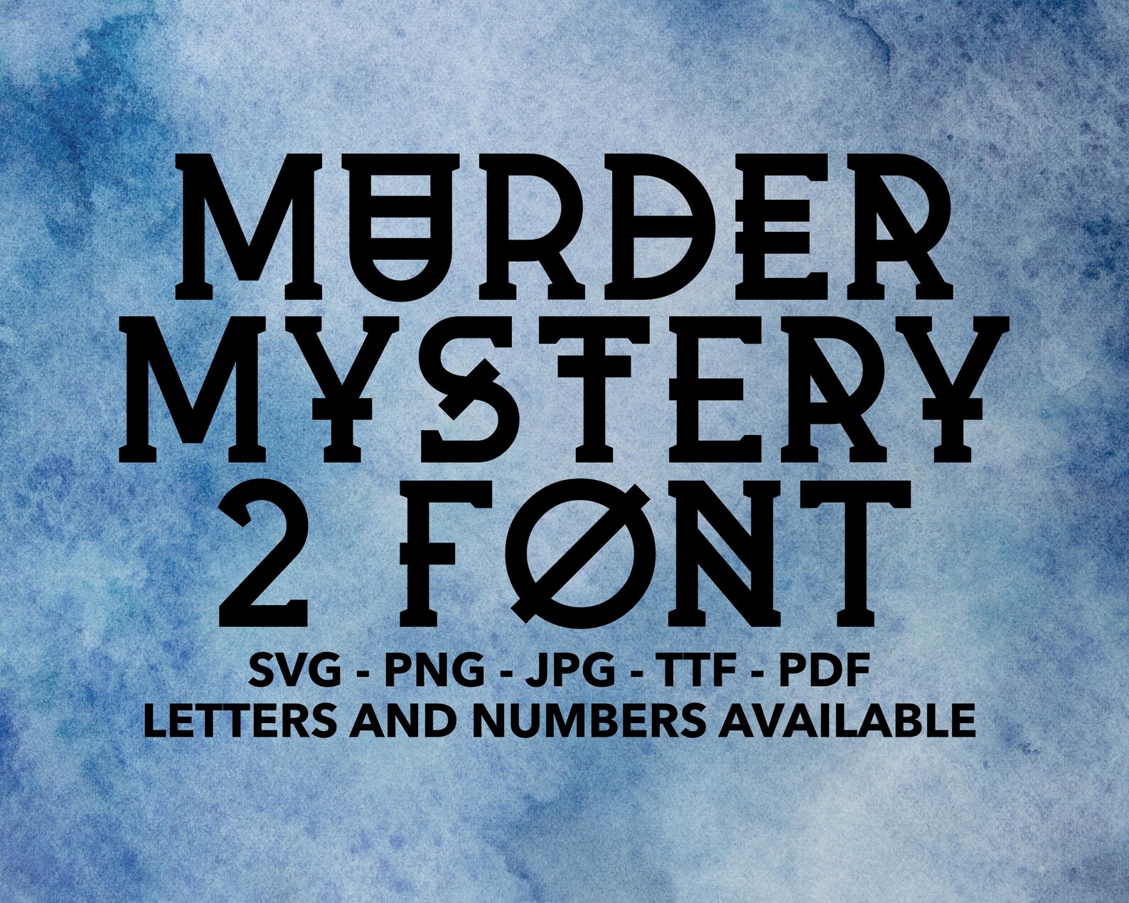 Murder Mystery Font SVG, Murder Mystery Font for Cricut, Murder Mystery ...