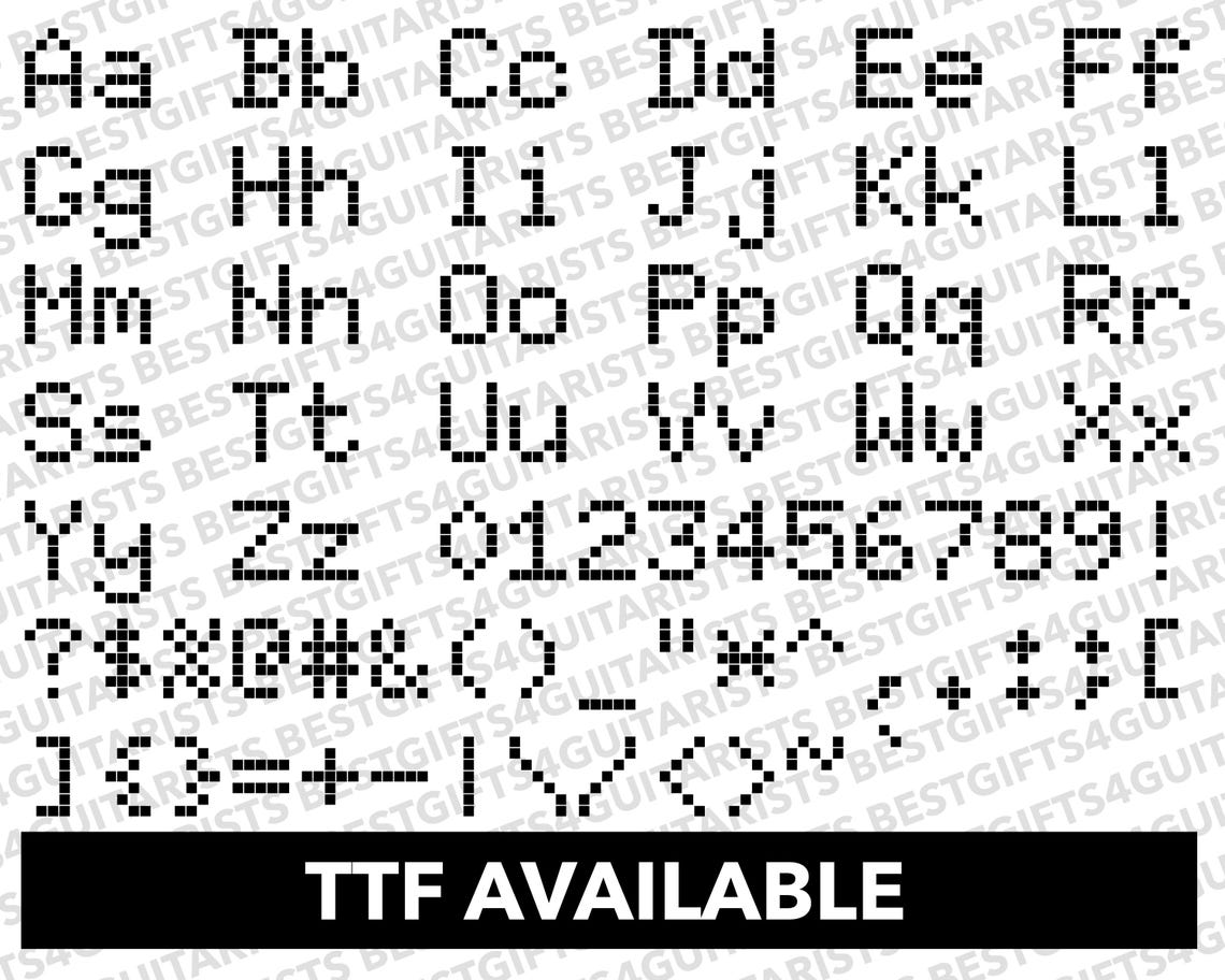 Gamer Font SVG, Pixel Font for Cricut, Pixel Font SVG, PNG, Jpg, Ttf ...