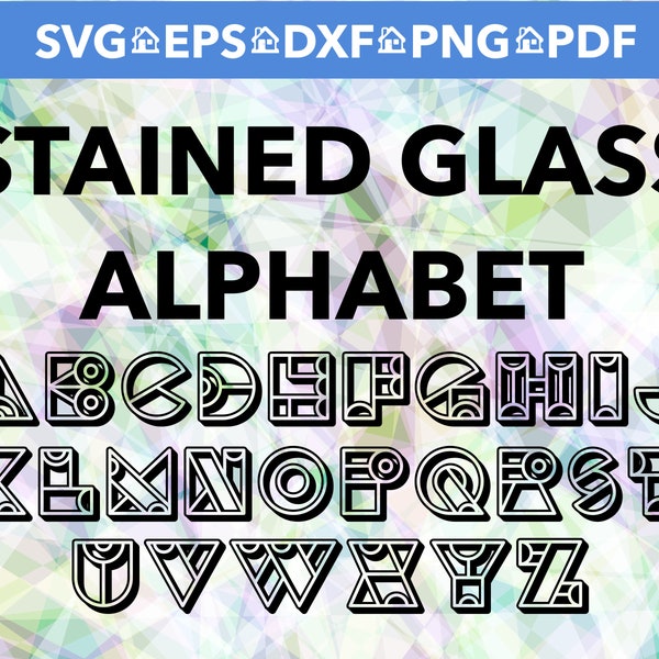 Stained Glass Patterns Letters - Etsy
