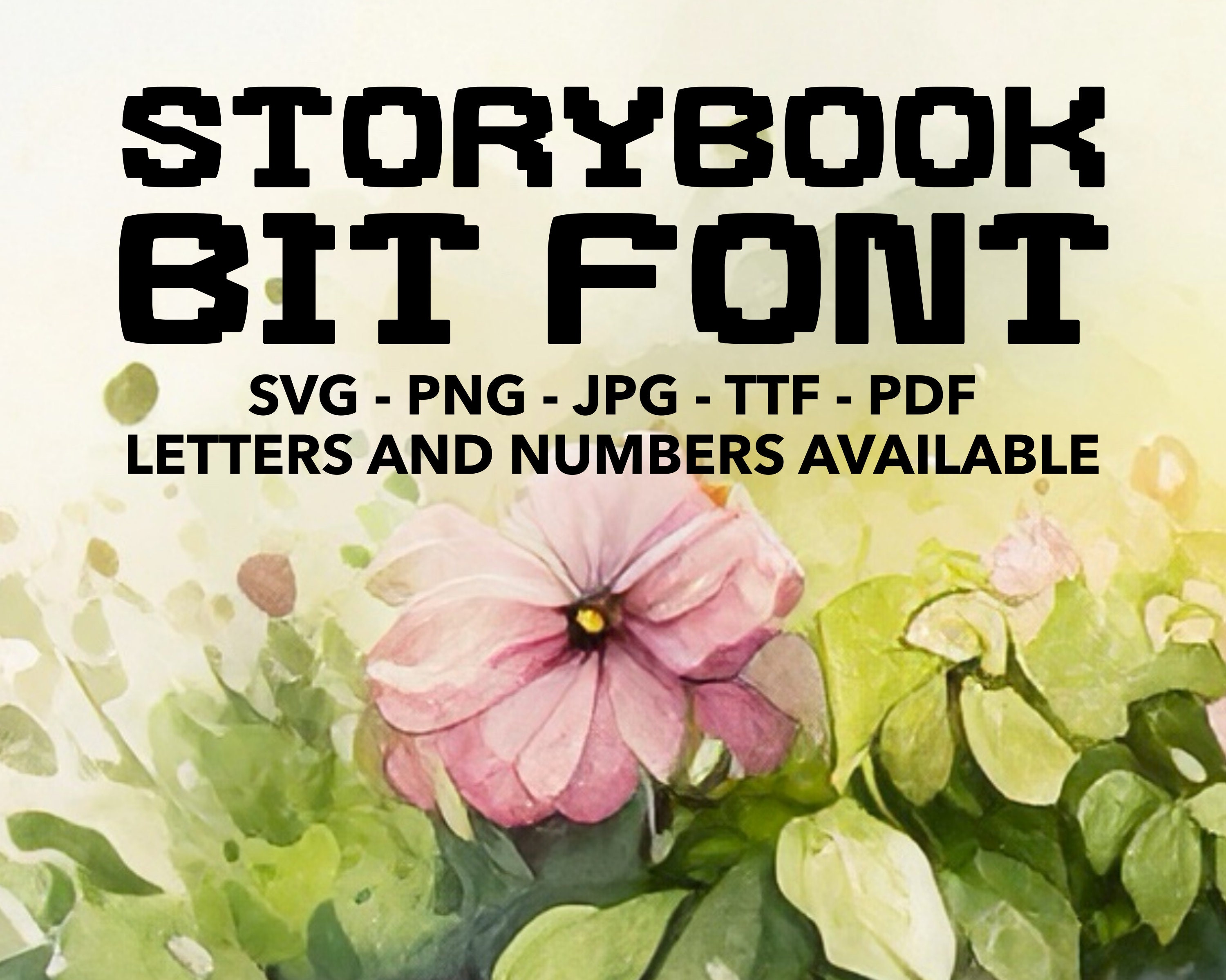 Storybook Bit Font SVG, Storybook Font for Cricut, Storybook Font SVG ...