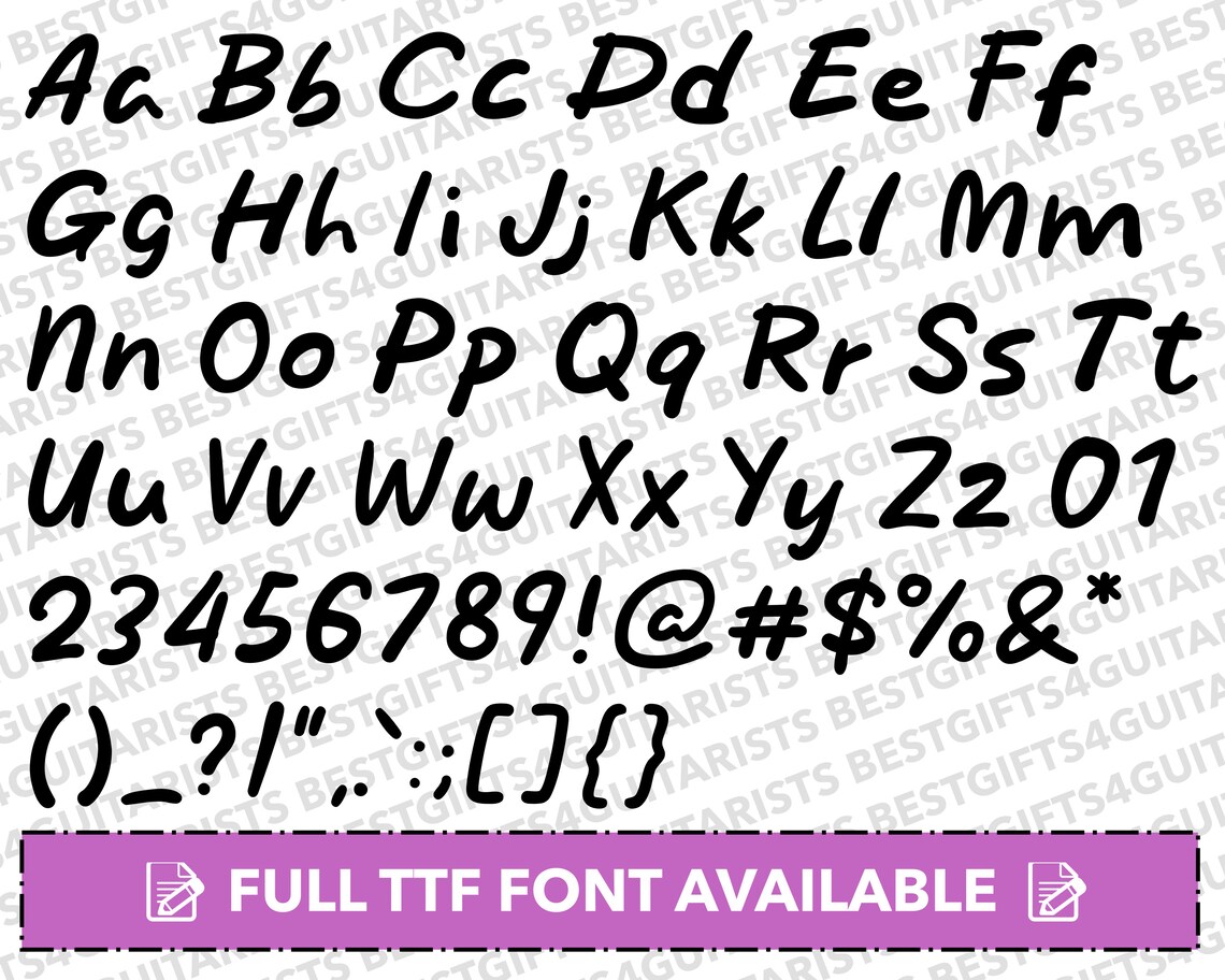 Notebook Handwriting Font SVG, Notebook Handwriting Font TTF, Notebook ...