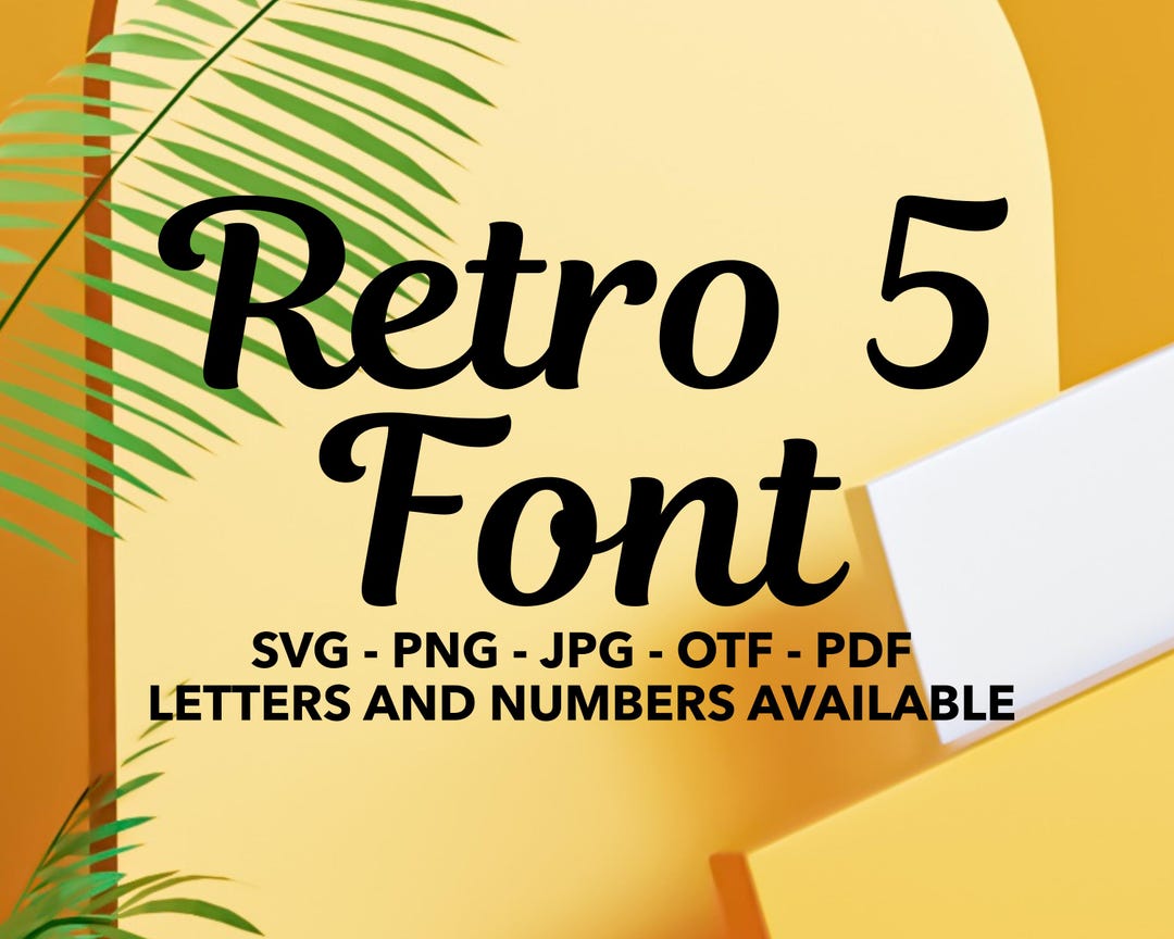 Retro Font SVG, Retro Font for Cricut, Retro Font SVG, PNG, Jpg, Otf ...