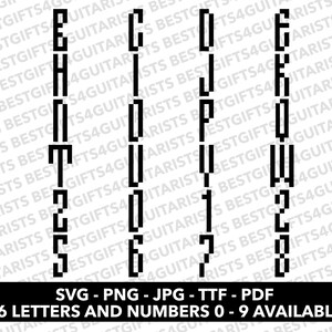 Big Pixel Font SVG, Pixel Font for Cricut, Pixel Font SVG, PNG, Jpg ...
