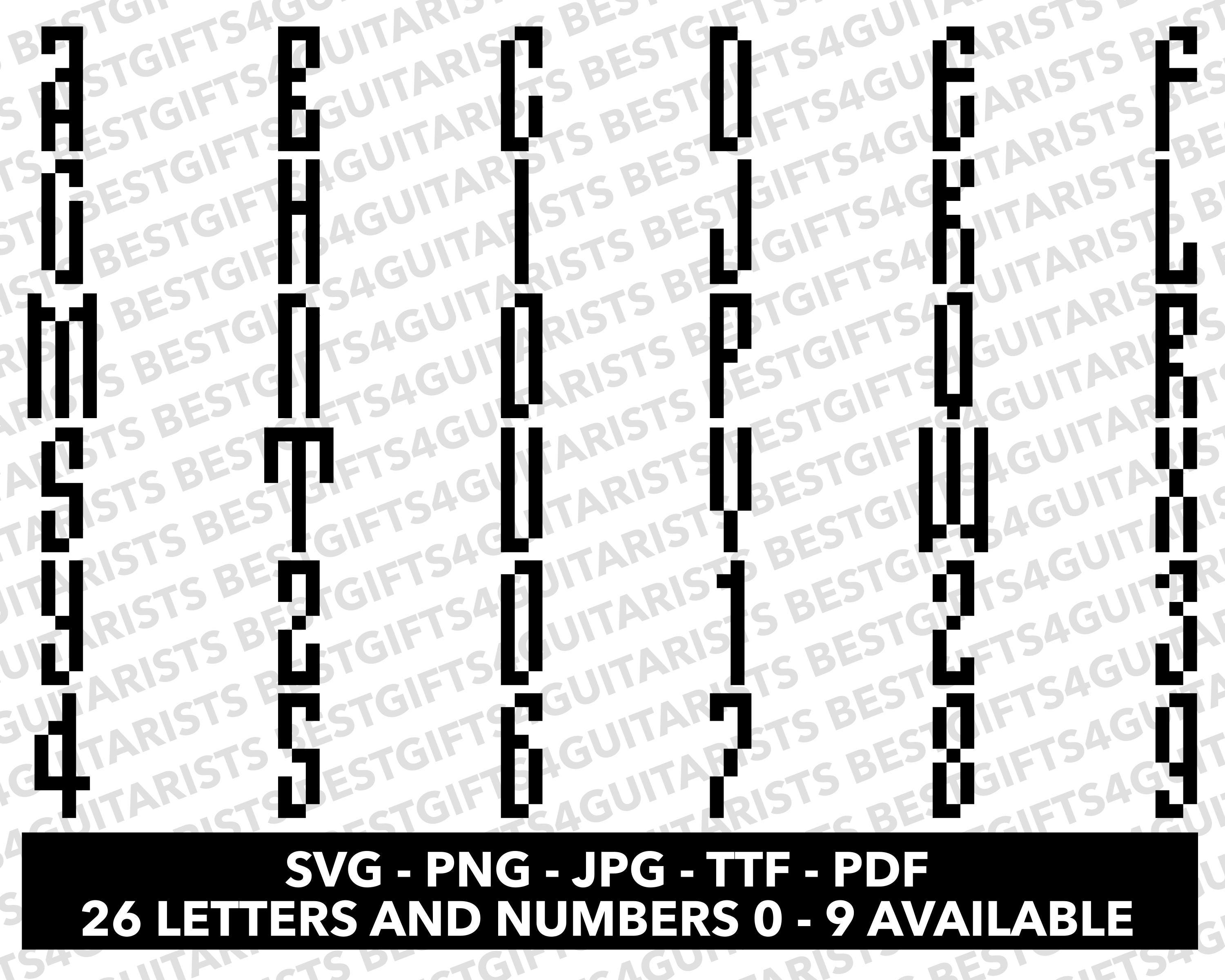 Big Pixel Font SVG, Pixel Font for Cricut, Pixel Font SVG, PNG, Jpg ...
