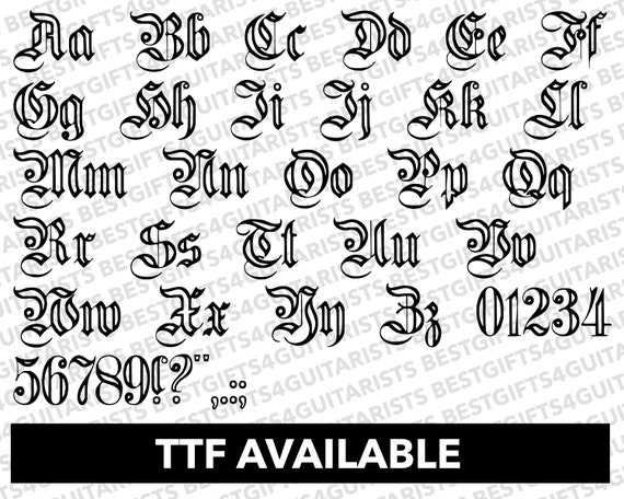 German Black Letter Font