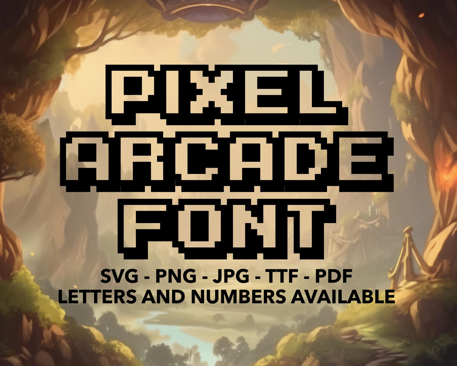 Pixel Arcade Font SVG, Pixel Font for Cricut, Pixel Font SVG, PNG, Jpg ...