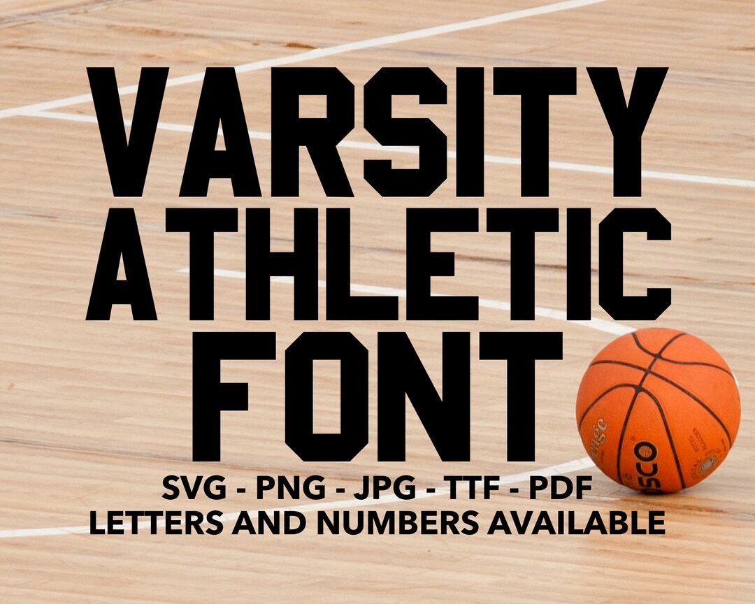 Varsity Font SVG, Varsity Athletic Font, Varsity Font SVG, PNG, Jpg ...