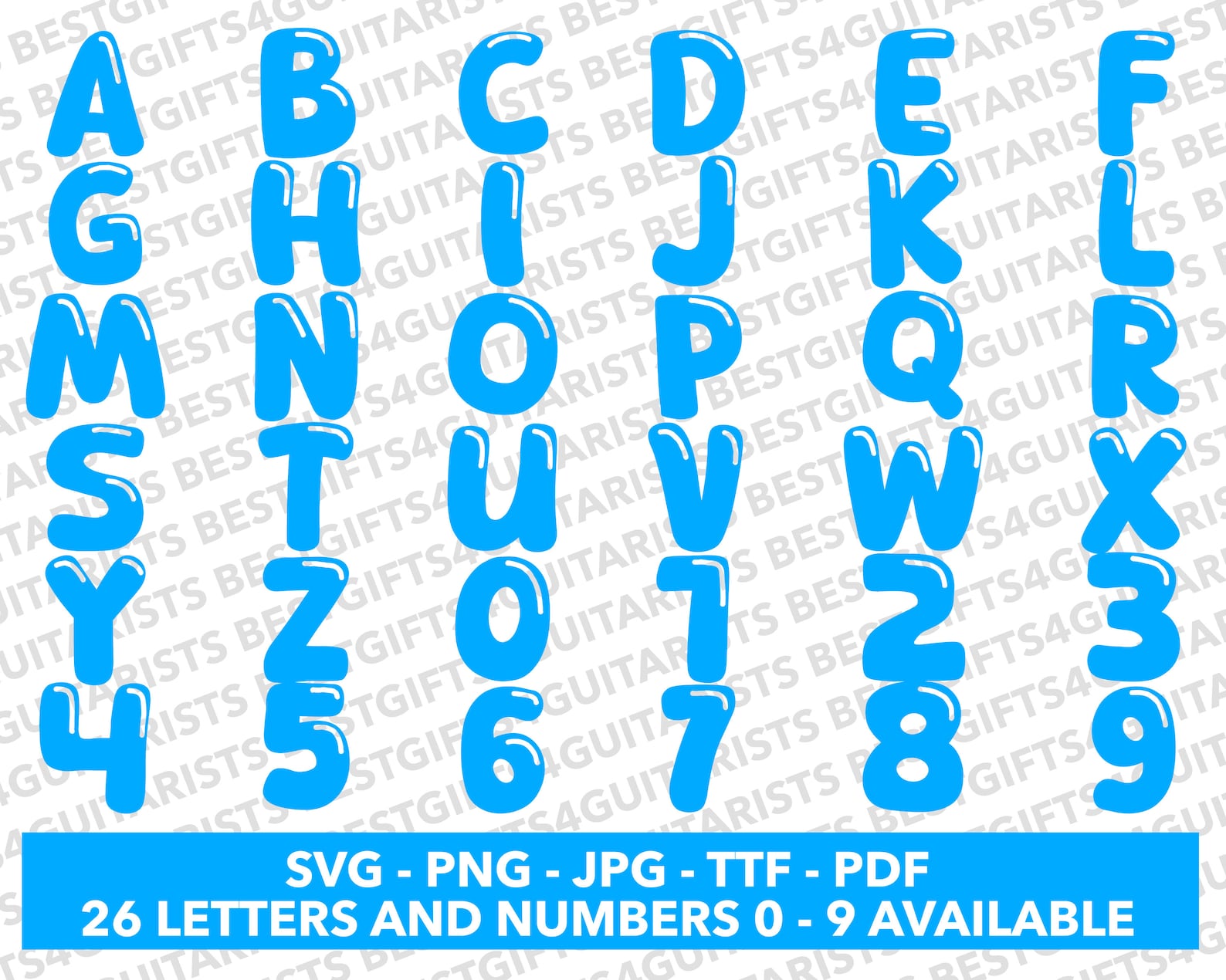 123 Bubble Font SVG, Bubble Font for Cricut, Bubble Font SVG, PNG, Jpg ...