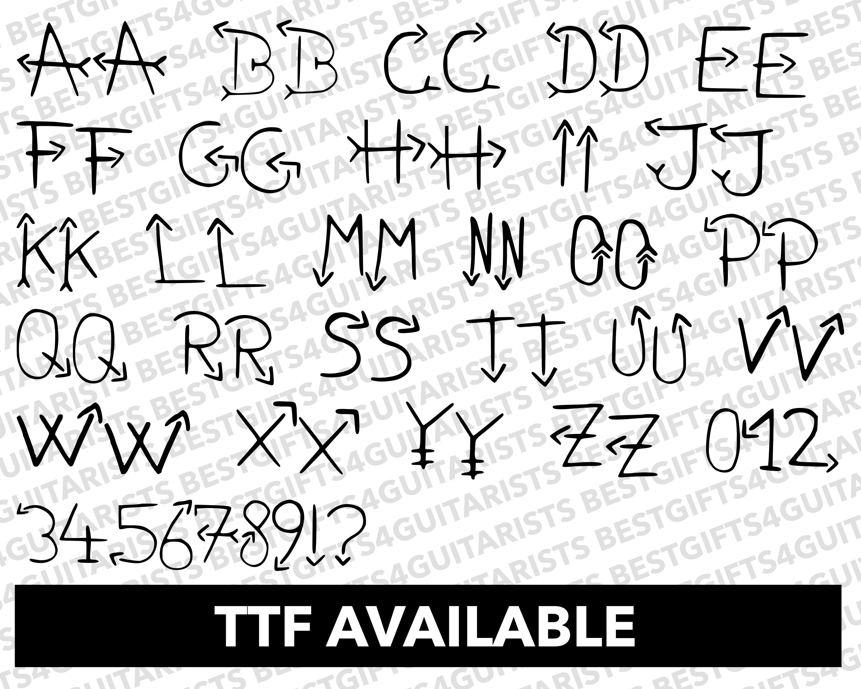 Arrow Font SVG, Arrow Font PNG, Arrow Letters Svg, Png, Ttf, Jpg, Pdf ...