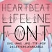 Heartbeat Lifeline Font SVG, Heartbeat Font for Cricut, Heartbeat Font ...