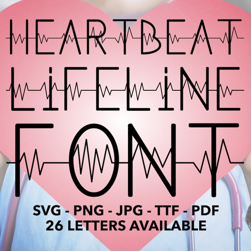 Heartbeat Svg - Etsy
