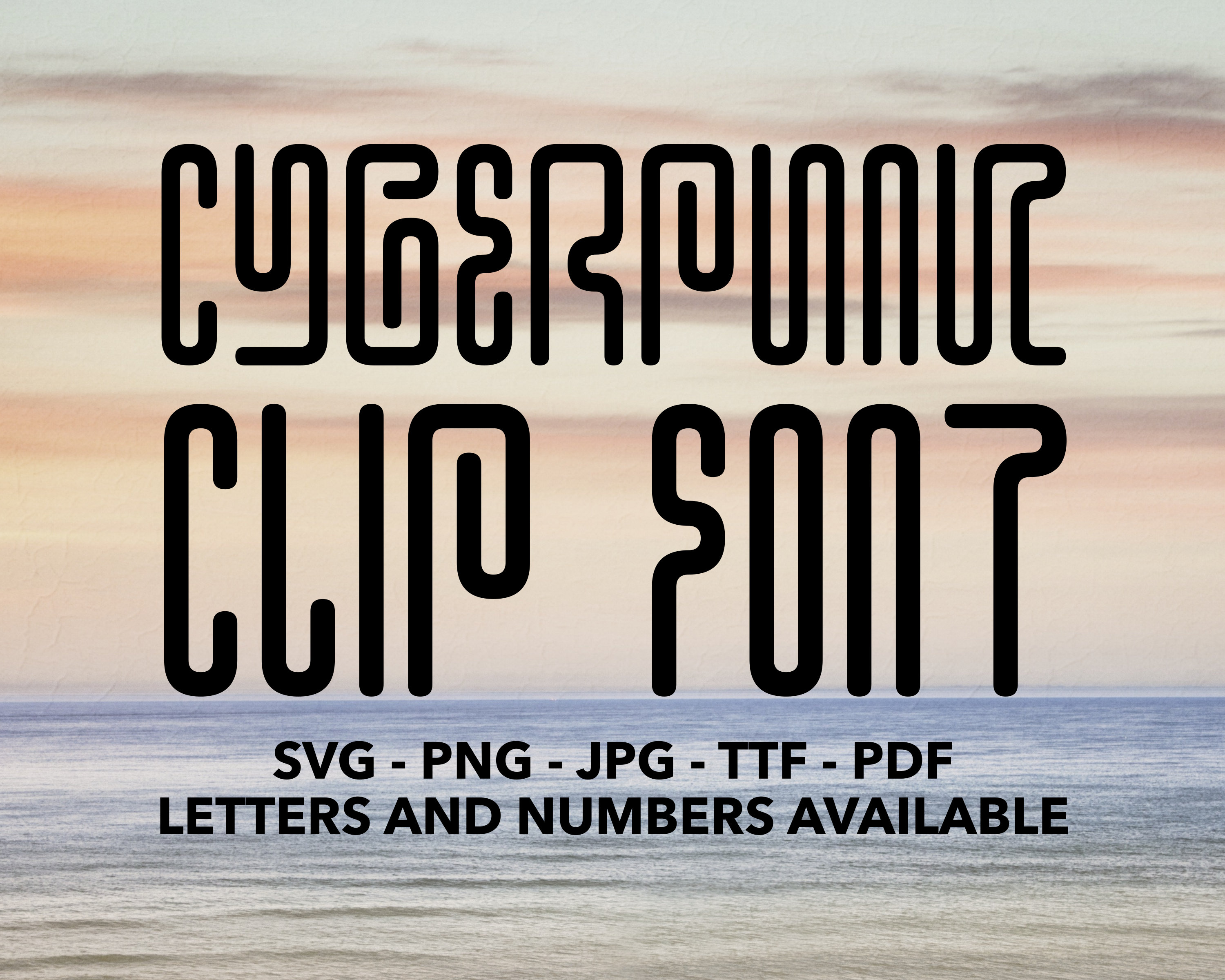 Cyberpunk Clip Font SVG, Cyberpunk Font for Cricut, Cyberpunk Font SVG ...