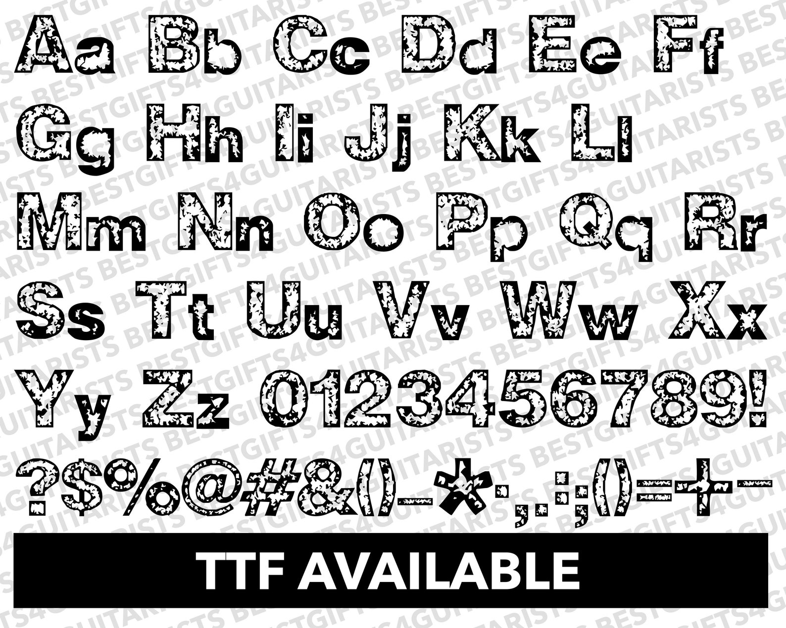 Distressed Rusted Font SVG, Distressed Font for Cricut, Distressed Font ...