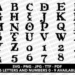 Witchcraft Font SVG, Witch Font for Canva, Witch Font SVG, PNG, Jpg ...